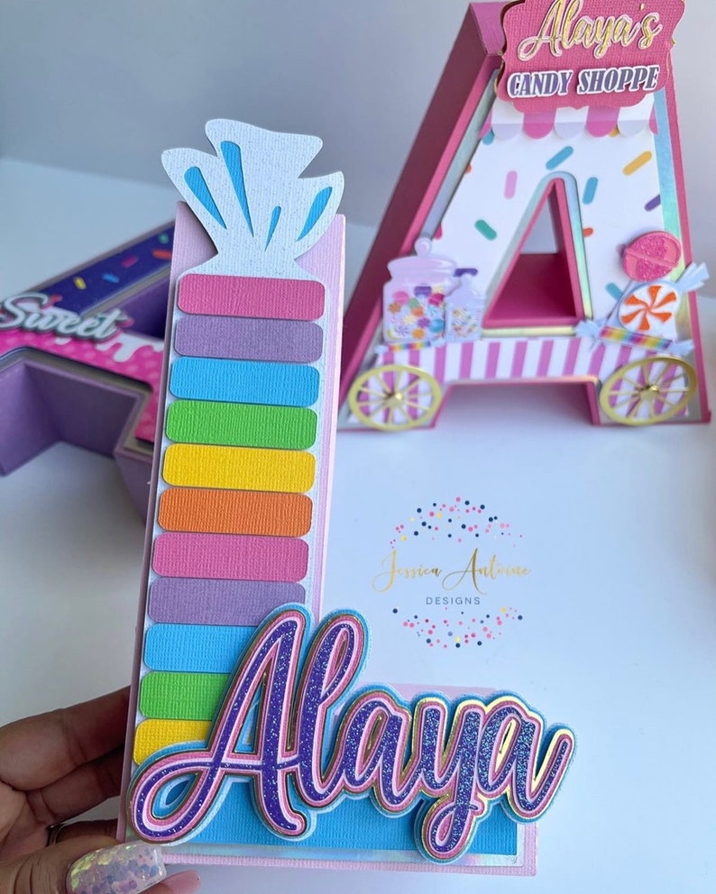 Candy 3d Letters - Candy Party Letters - Etsy