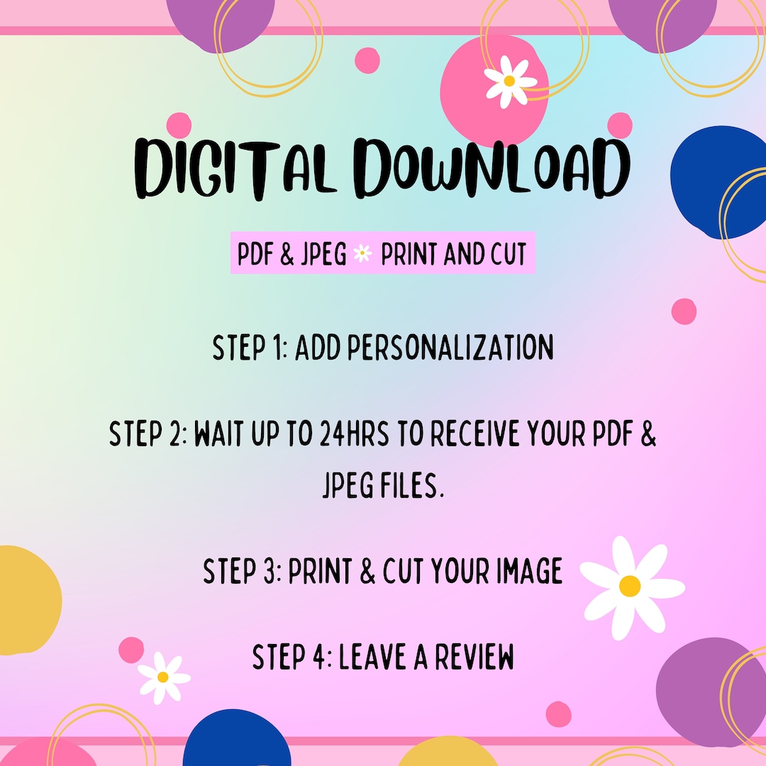 Printable Party Cake Topper - Printable Cake Topper - Etsy