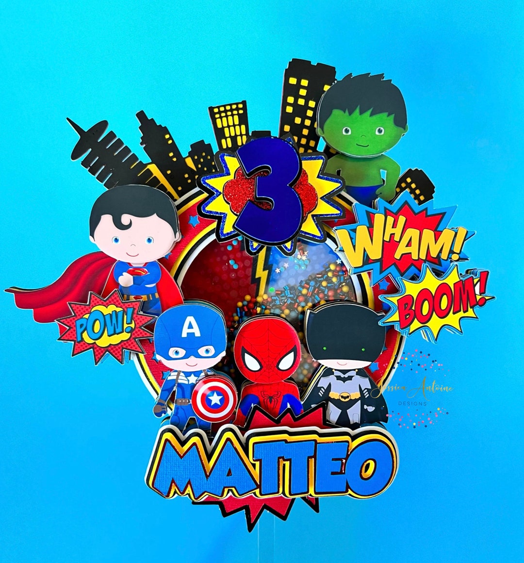 Superhero Cake Topper - Hero Cake Topper - Etsy