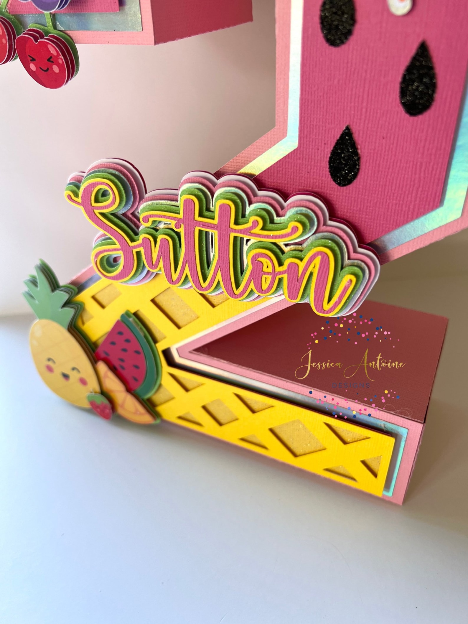 Fruit 3d Letters Fruit Party Letters - Etsy