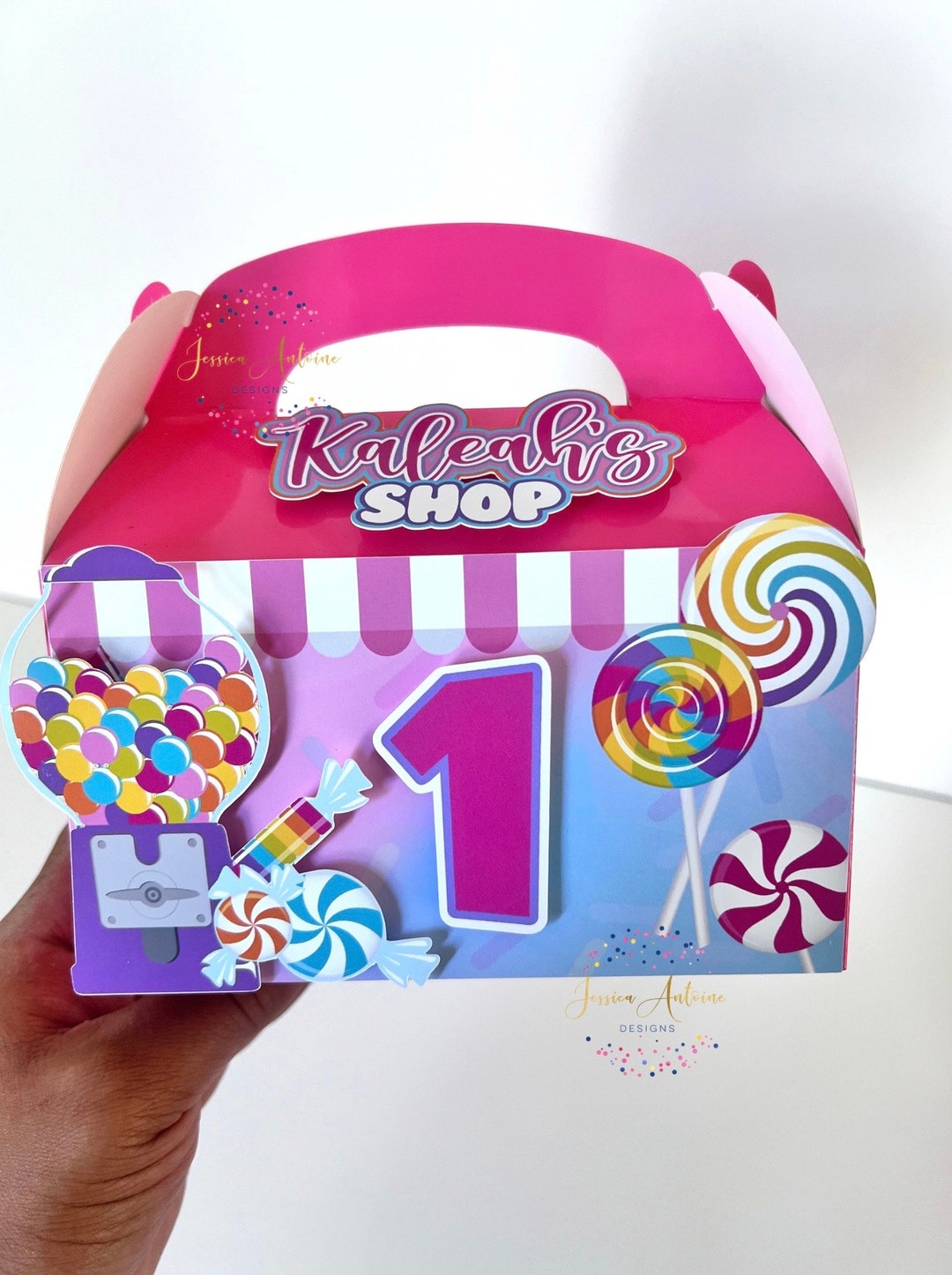 Candy Land Favor Box - Candy Birthday - Candy Theme Favor Box - Etsy