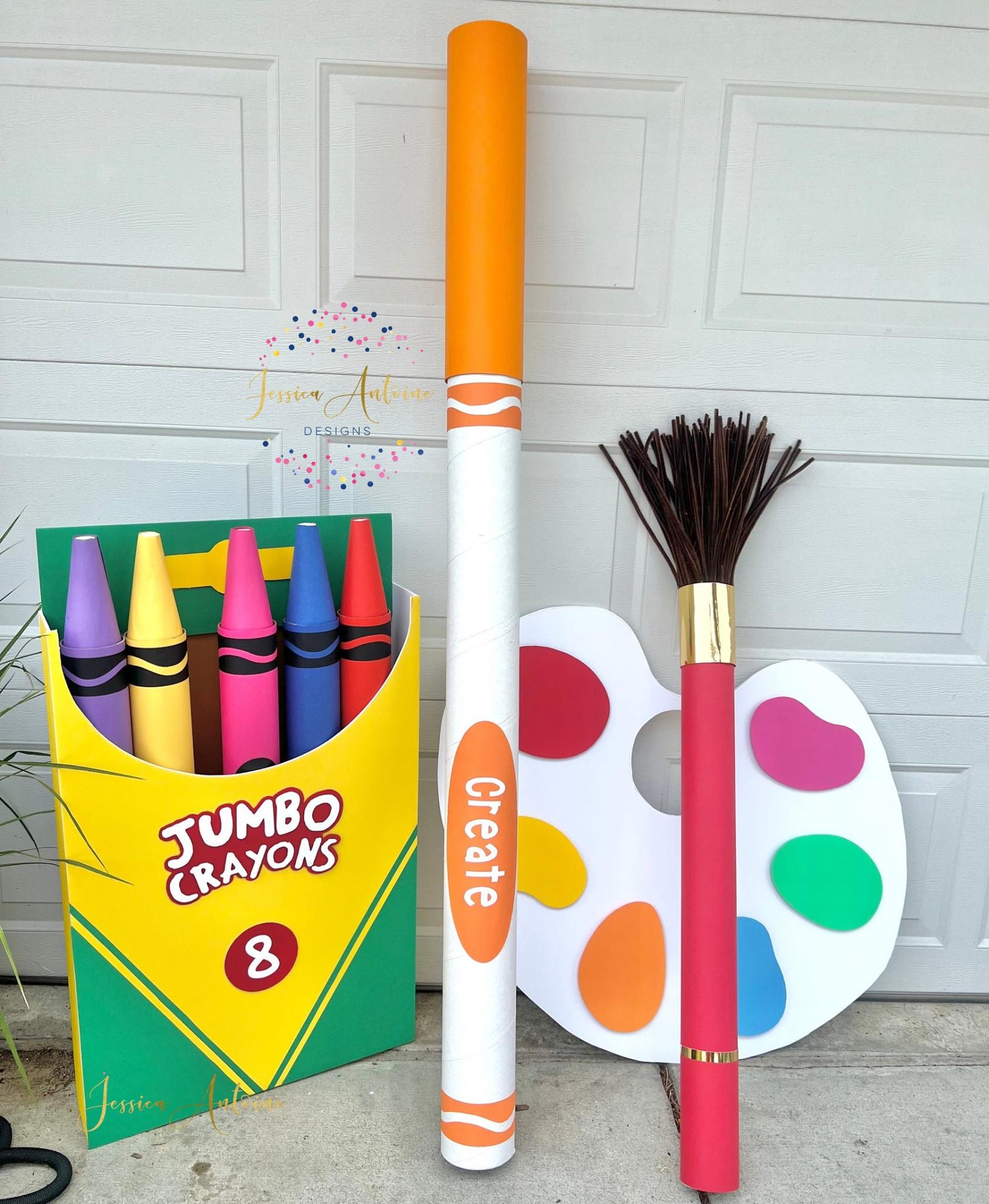 Crayon Props - Giant Crayon Props- Oversized Props- Jumbo Crayon Props ...