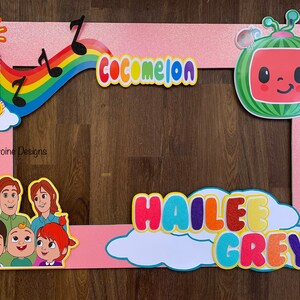 Cocomelon Selfie Frame Cocomelon Photo Frame Board | Etsy