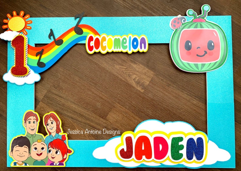 Cocomelon Selfie Frame Cocomelon Photo Frame Board | Etsy