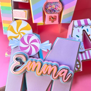 Pastel Candy 3d Letters - Candy Party Letters - Etsy