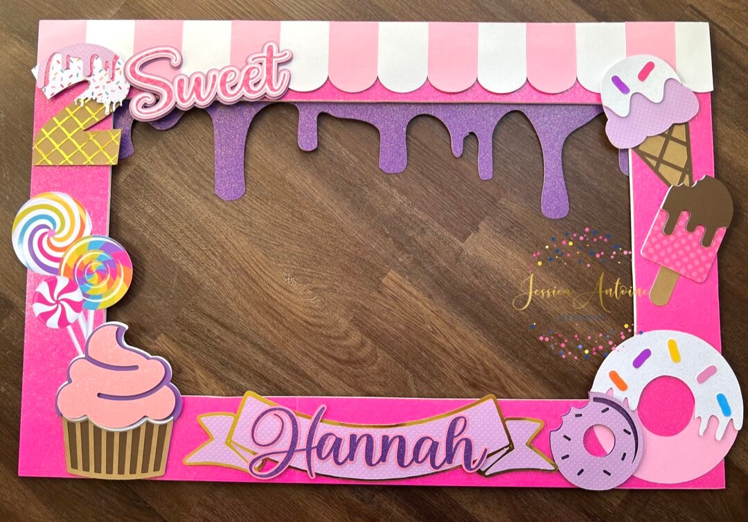 Two Sweet Party Frame - Two Sweet Frame - Sweets Party - Etsy