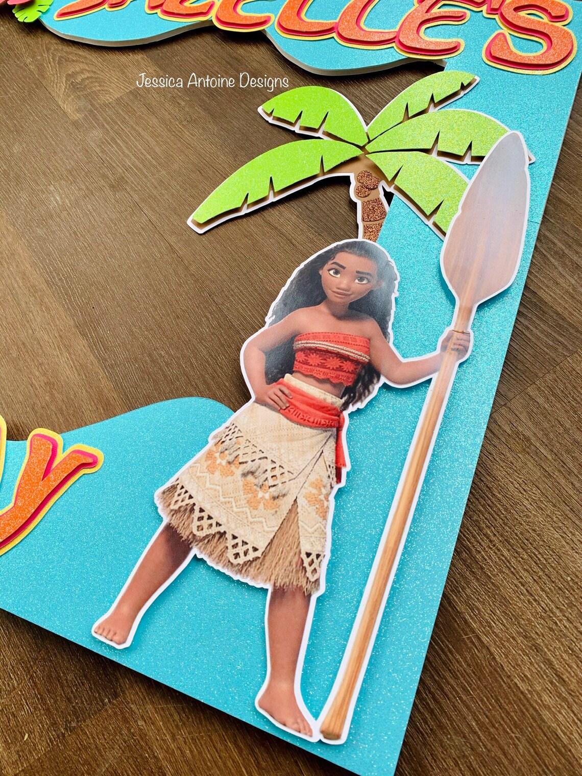 Moana Custom Selfie Frame Personalized Photo Booth Prop | Etsy