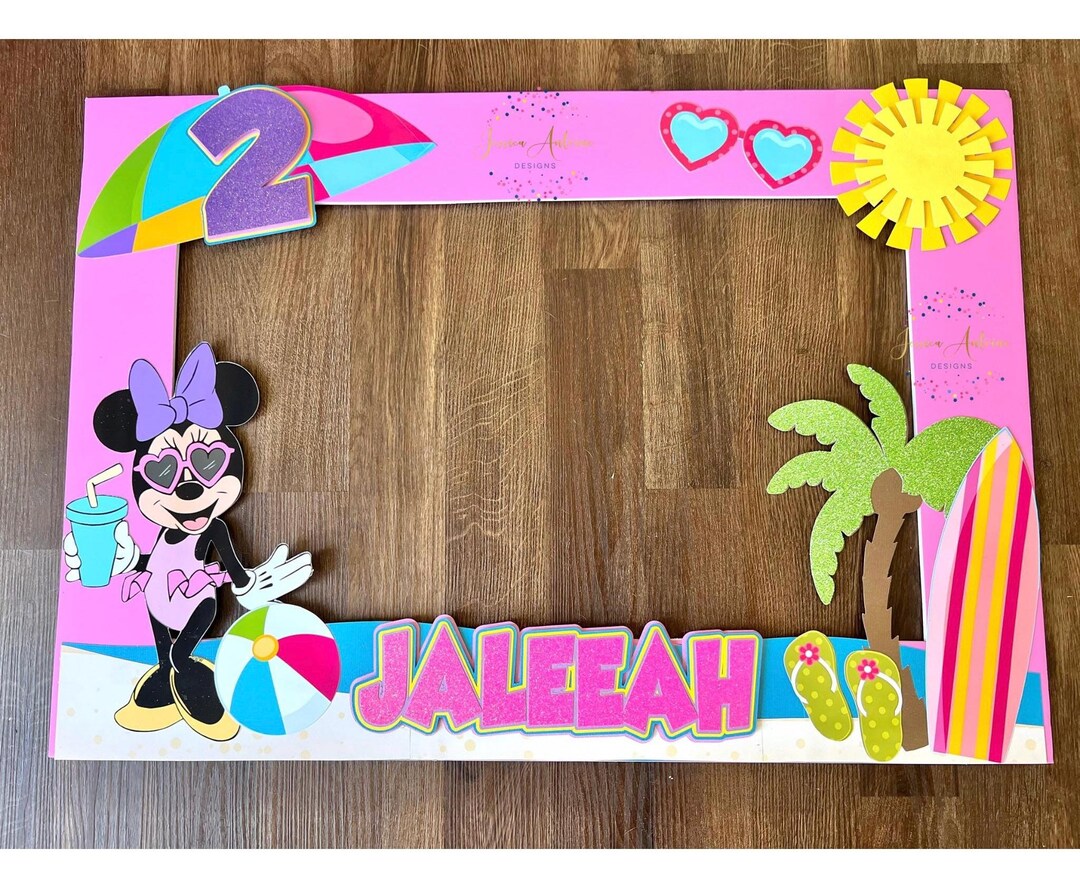Minnie Selfie Frame-personalized Minnie Frame- Themed Party- Minnie ...