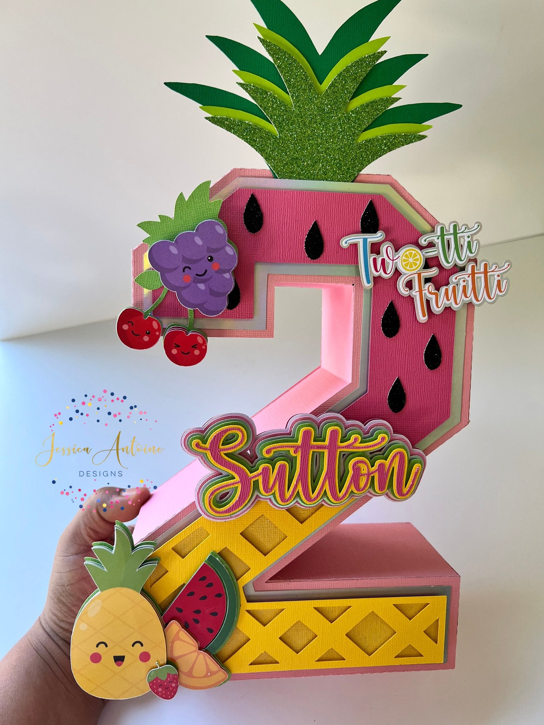 Fruit 3d Letters Fruit Party Letters - Etsy