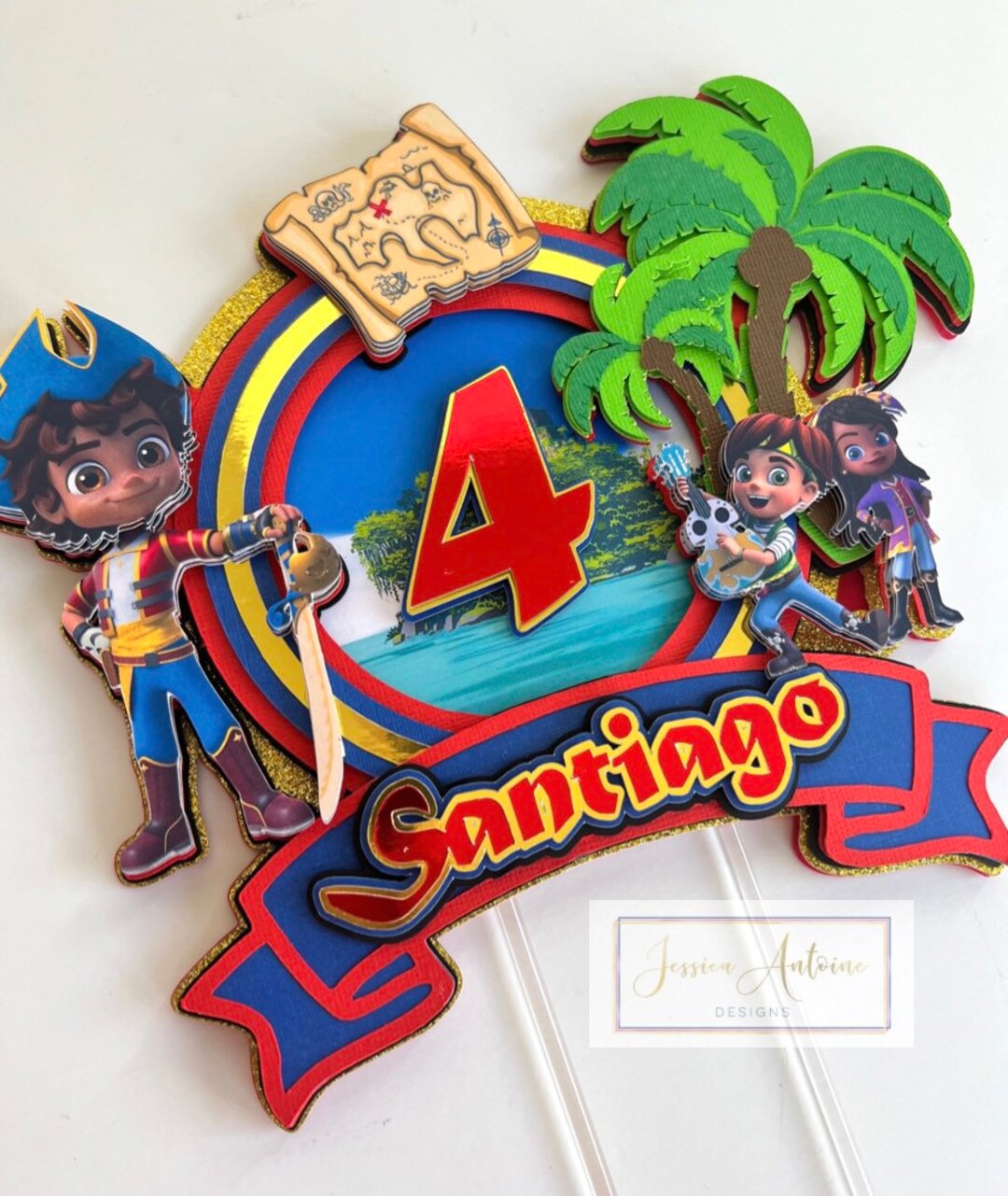 Santiago of the Seas Cake Topper- Santiago Cake Topper- Birthday Cake ...