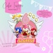 Amy Rose Party Digital Cake Topper - Printable Cake Topper - Etsy