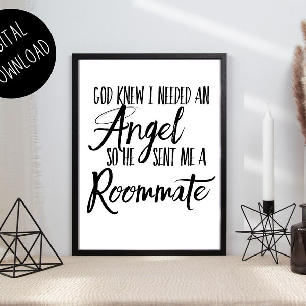 Roommate Sign - Etsy