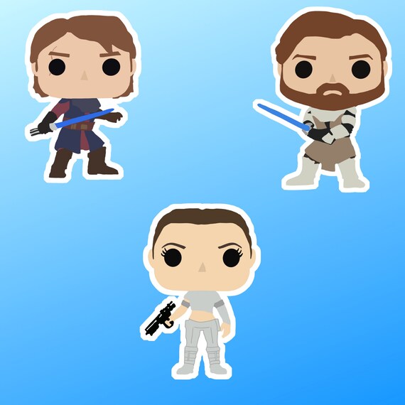 Star Wars Funko Stickers Waterproof Stickers Disney - Etsy