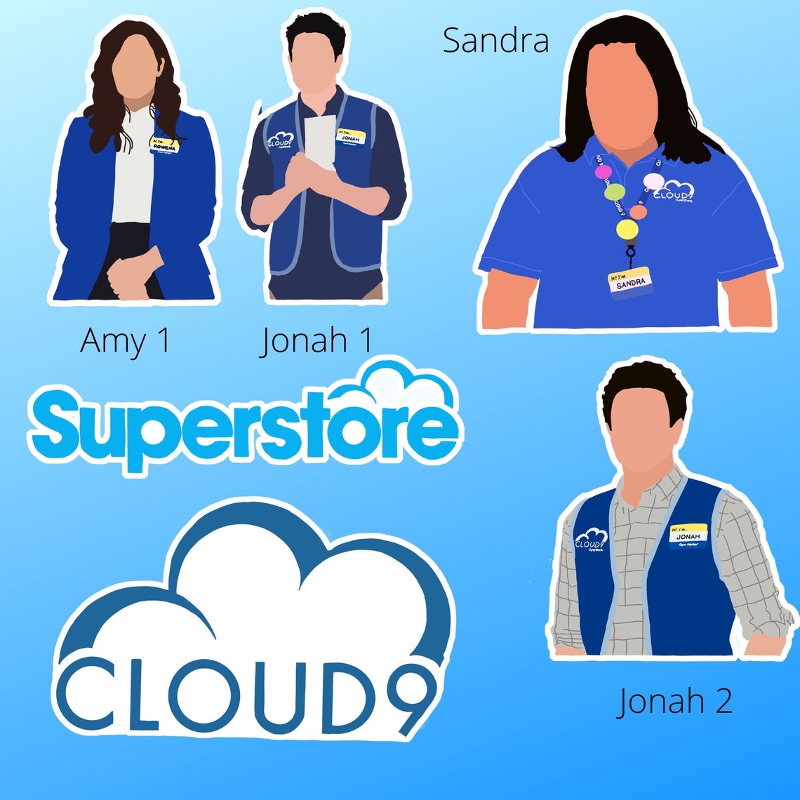Superstore Stickers TV Show Stickers Funny Stickers - Etsy