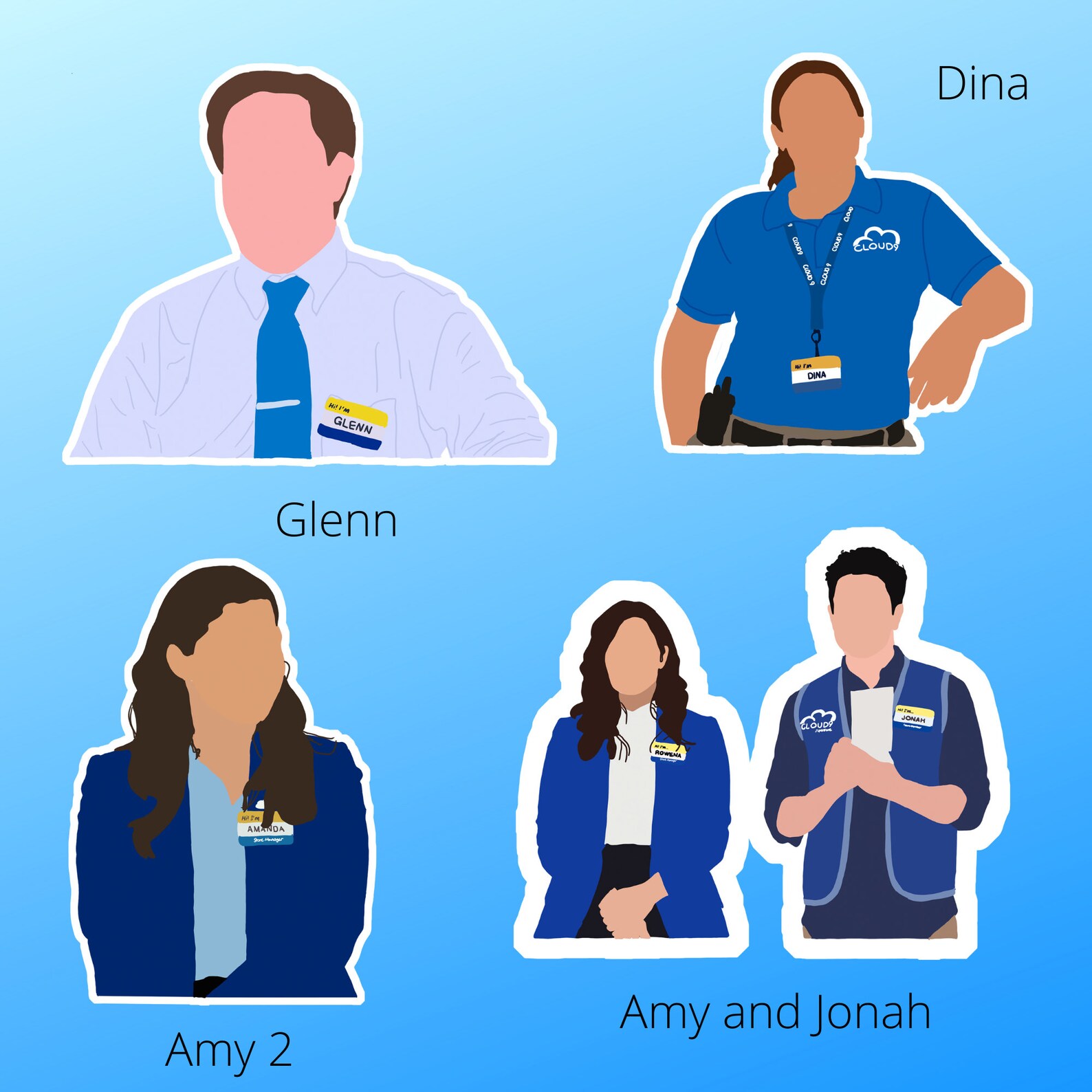 Superstore Stickers TV Show Stickers Funny Stickers - Etsy