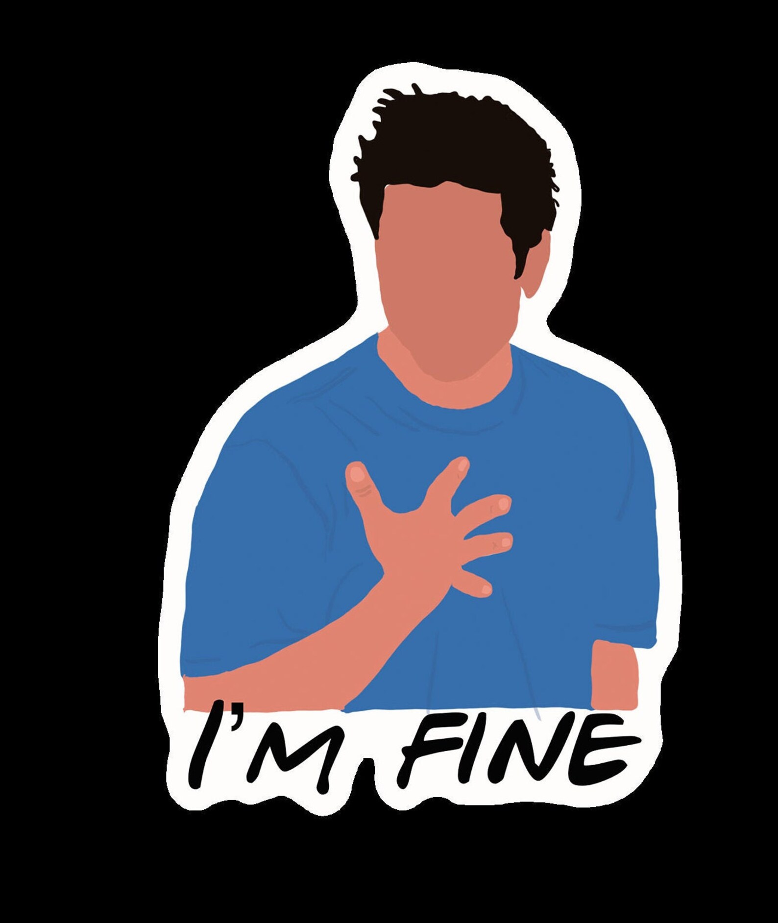 Friends Ross Stickers Friends TV Show Stickers Ross Geller | Etsy