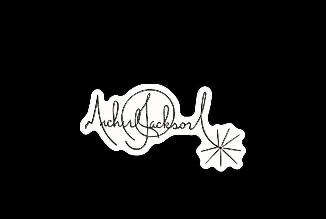 Michael Jackson Signature Sticker Moonwalker Sticker Michael Jackson ...