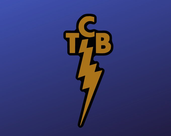TCB Elvis Logo Sticker Taking Care of Business in a Flash Sticker Elvis ...