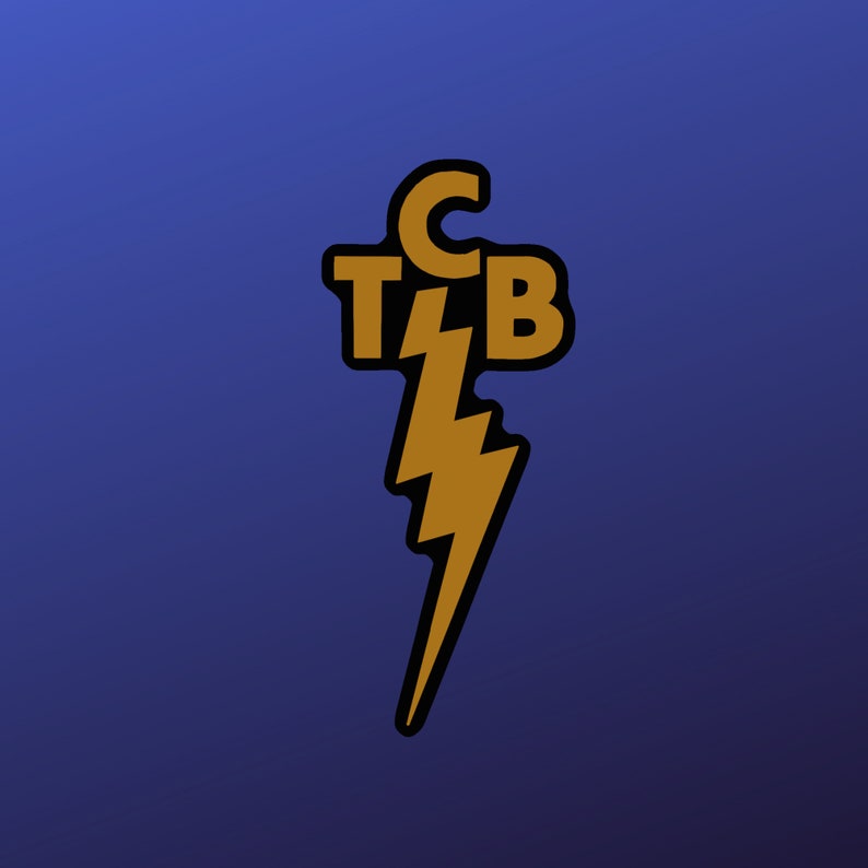 TCB Elvis Logo Sticker Taking Care of Business in a Flash - Etsy