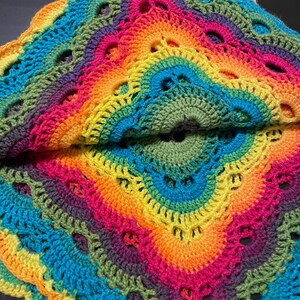 Crochet Rainbow Virus Blanket - Baby Blanket - Etsy
