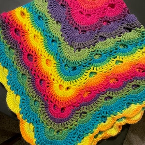 Crochet Rainbow Virus Blanket - Baby Blanket - Etsy