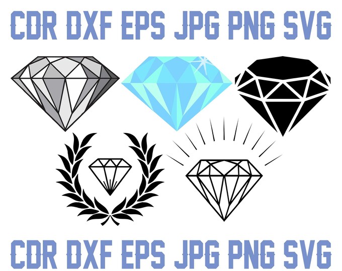 Diamond SVG File for Cricut and Silhouette, Diamond SVG Cut File ...