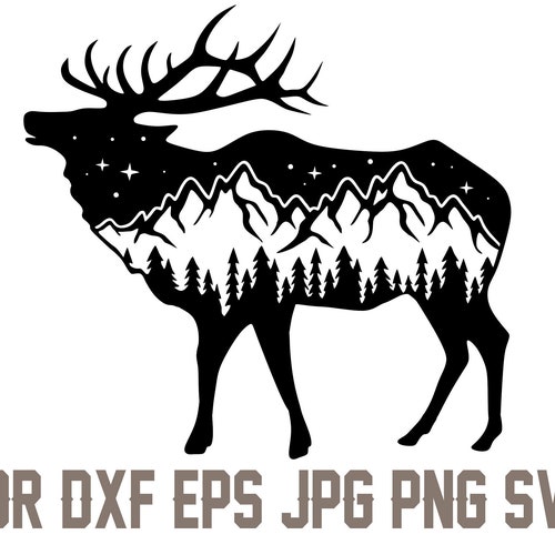 DXF File elk | Etsy
