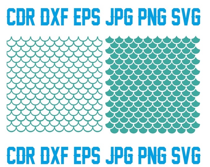Mermaid Scales Pattern Svg, Mermaid Tail Pattern Svg, Fish Scales Svg ...