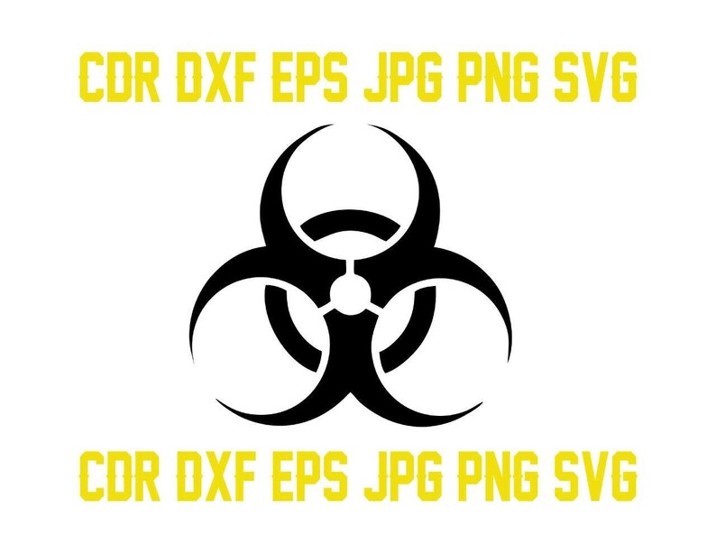 Bio Hazard Svg Cutting Files Printable Biohazard Files for - Etsy