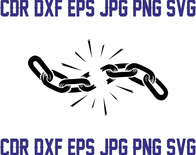 Chains Svg, Chain Png, Breaking Chains Clipart, Broken Chain Svg, Metal ...