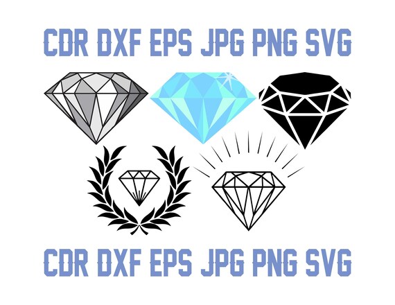 Printable Diamond Svg Cutting Files Instant Download Diamond | Etsy