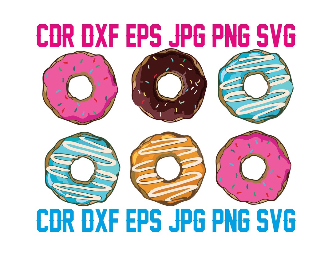 Donut Svg Cutting File, Sprinkle Donut Svg Files for Cut, Donut ...