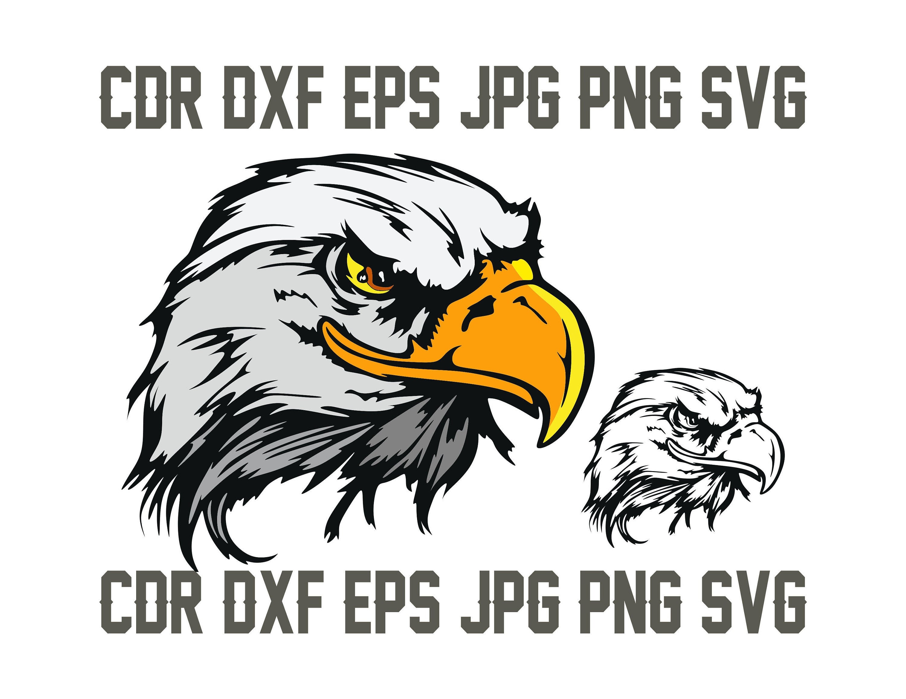 Eagle Svg Cutting File Digital Eagles Clipart Instant - Etsy
