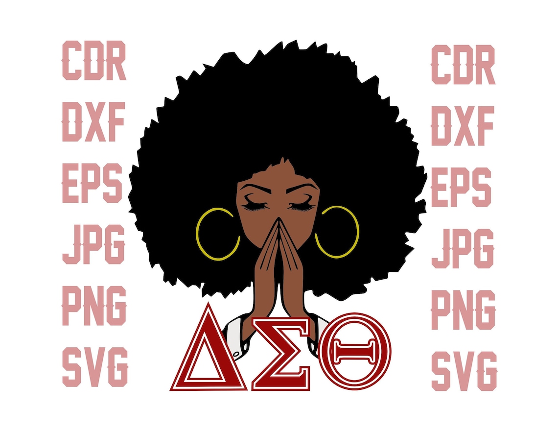 Delta Sigma Theta svg design dst soronity printable sign | Etsy