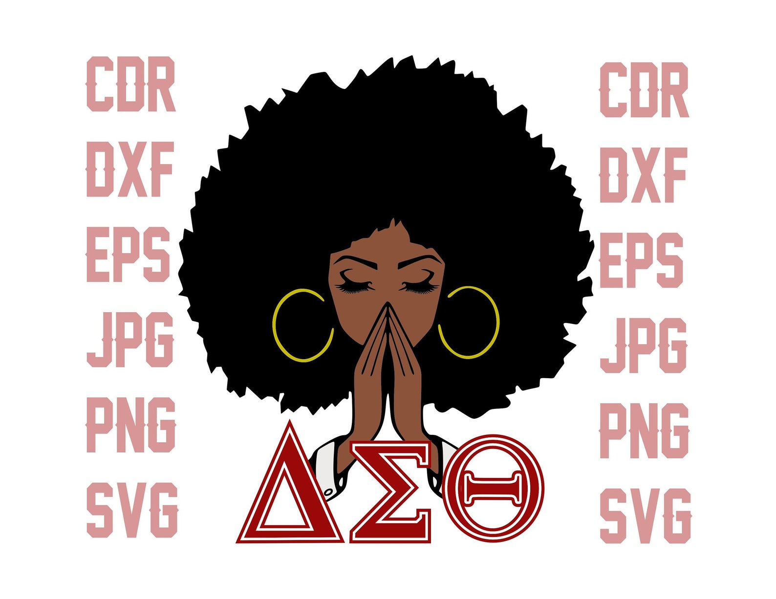 Delta Sigma Theta svg design dst soronity printable sign | Etsy