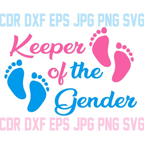 Keeper of the Gender Svg Cut File Instant Download Gender - Etsy
