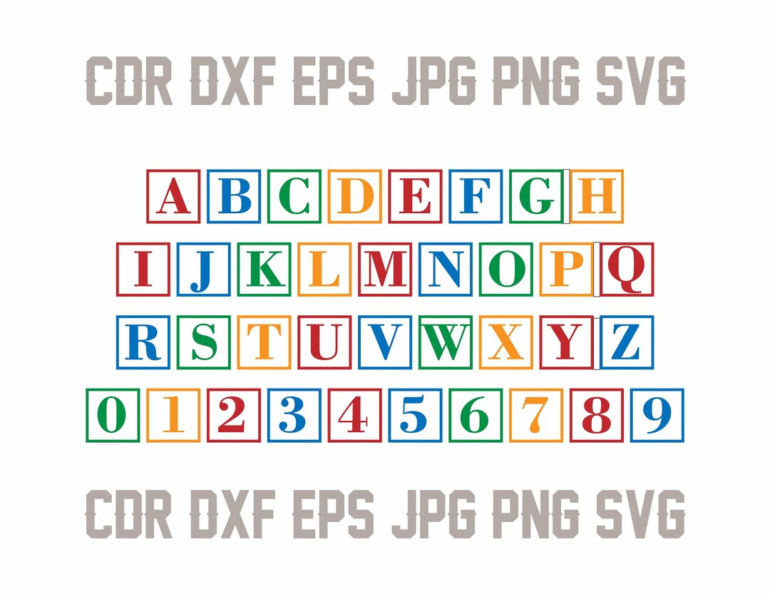 Alphabet Blocks Svg, Blocks Letters Svg, Building Blocks Svg, Kids ...