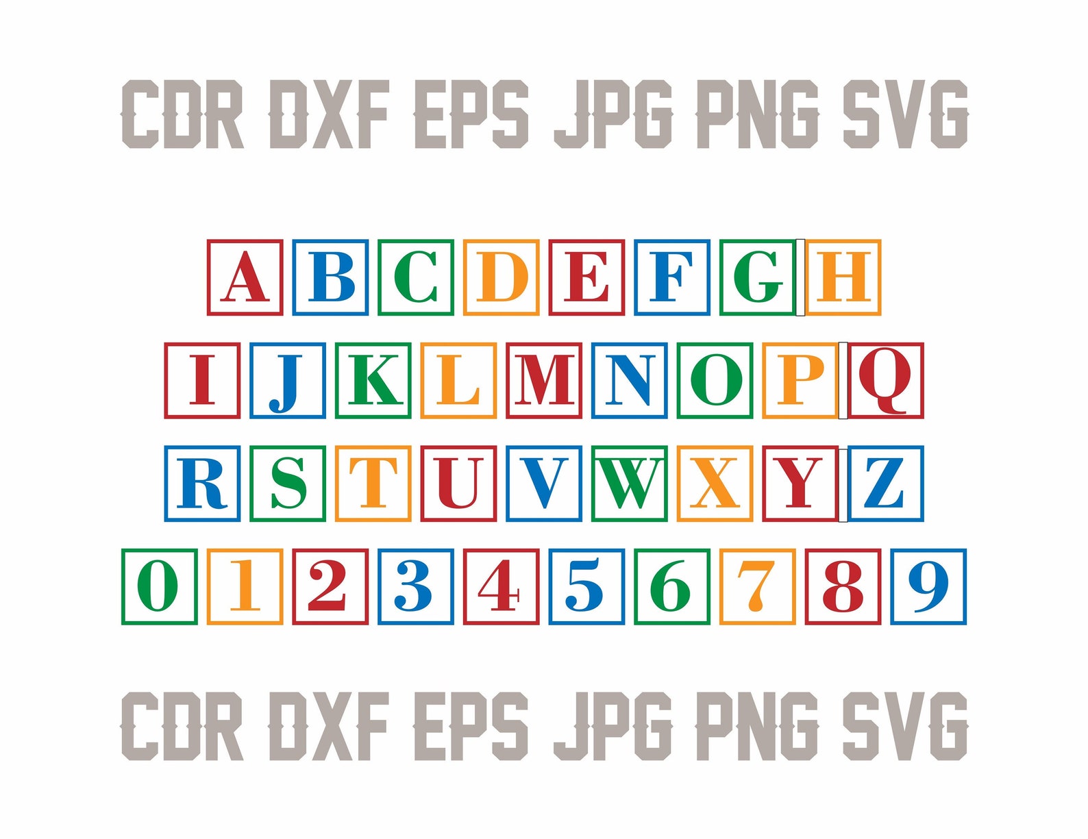 Alphabet Blocks Svg Blocks Letters Svg Building Blocks Svg - Etsy