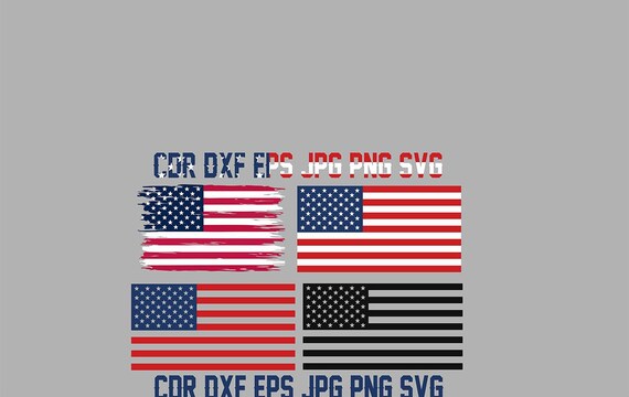 Usa Flag Svg Cricut Digital American Flag Dxf Vector | Etsy
