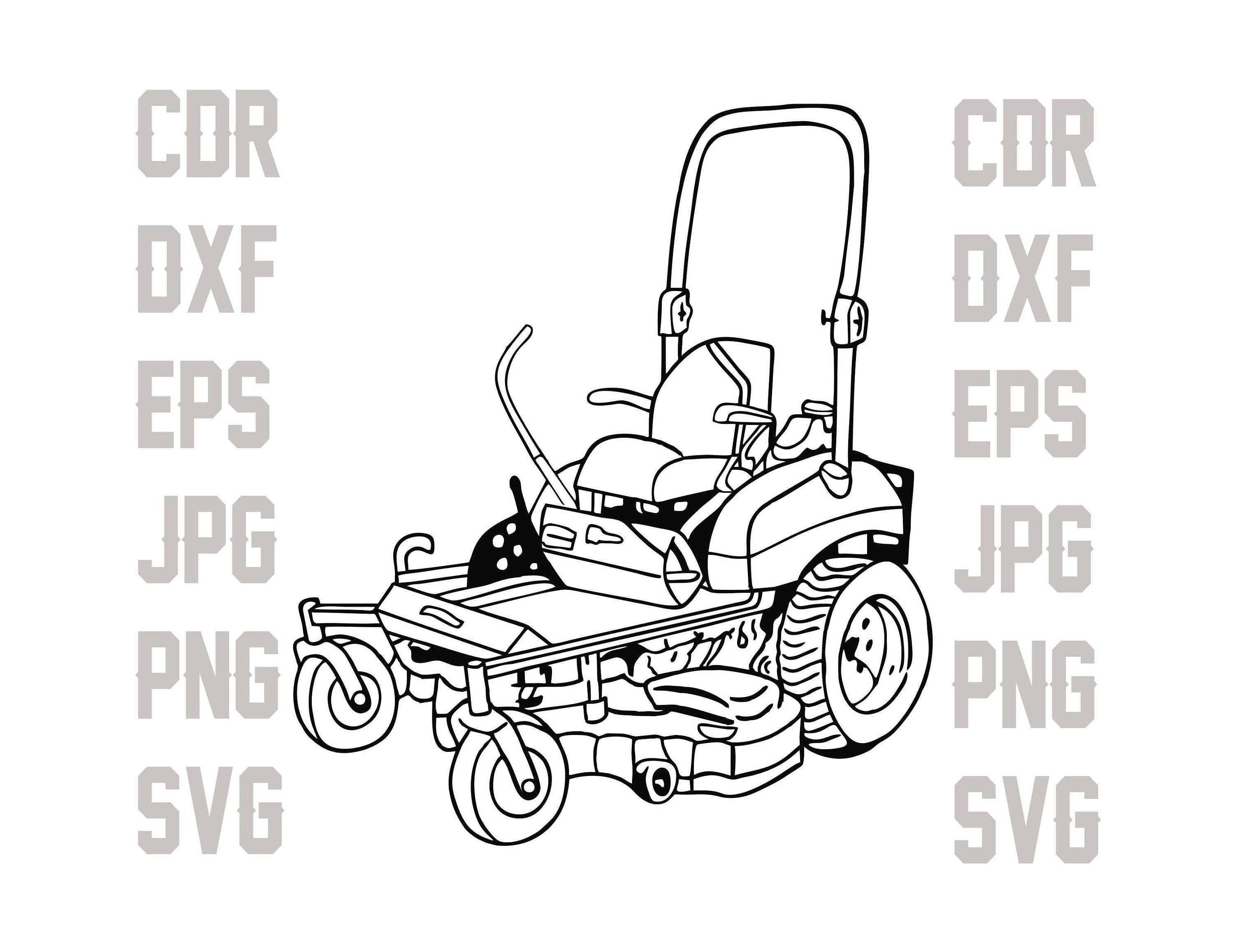 Zero Turn Lawn Mower Svg Cutting Files Printable Lawn Mower Silhouette Zero Turn Lawn Mower Svg Cutting Files Printable Lawn Mower Silhouette