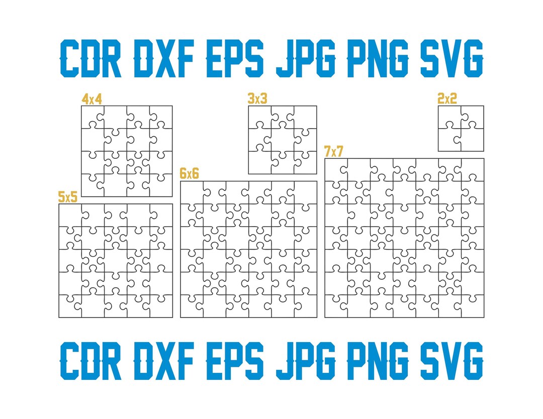 Vector Puzzle Svg Cutting Files, Printable Puzzle Piece Digital ...