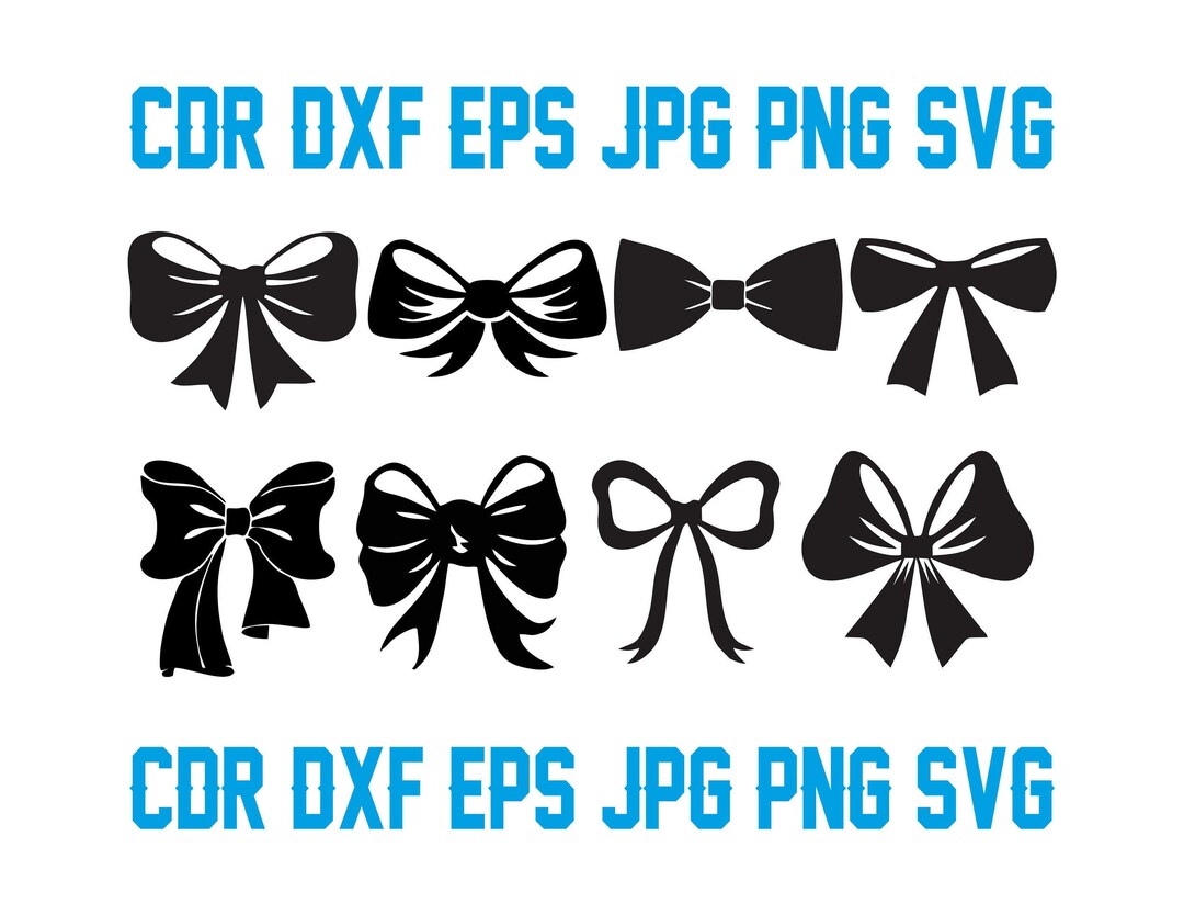 Hair Bow Svg Cutting Files, Instant Download Bow Template, Hair Bow ...