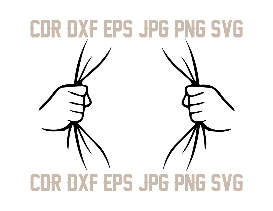 Superhero Open Shirt Svg Cutting Files Ripped Shirt Vector - Etsy