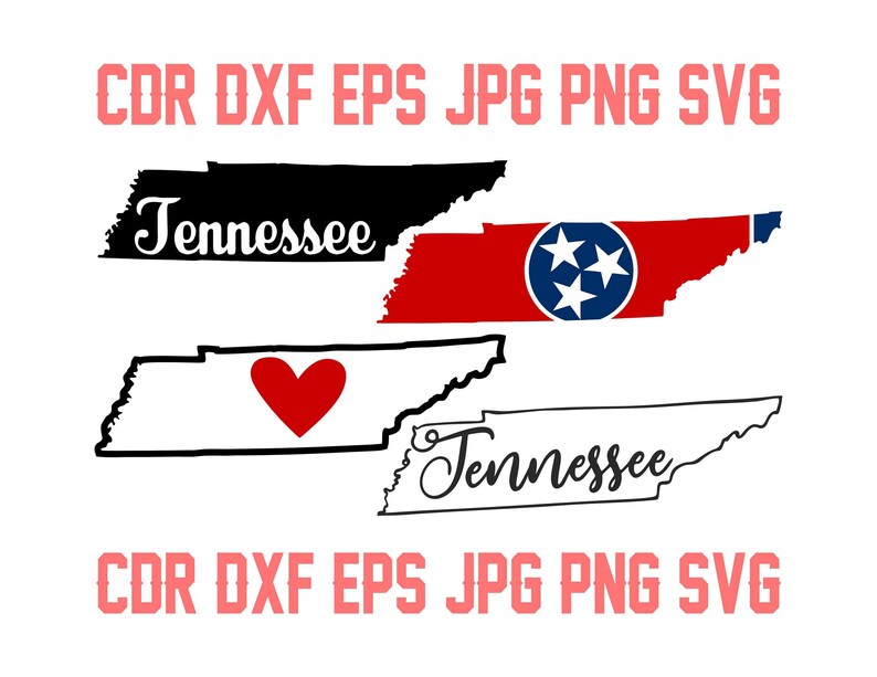 Tennessee Svg Cutting Files, Instant Download Tennessee State ...