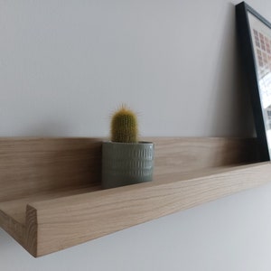 Floating Oak Shelf Picture Ledge, Display Decorative Shelf, Shelves ...