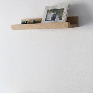 Floating Oak Shelf Picture Ledge, Display Decorative Shelf, Shelves ...