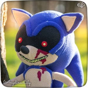 Sonic.exe Plushie, Sonic the Hedgehog Inspired, Handmade Meme Plush, 16 ...