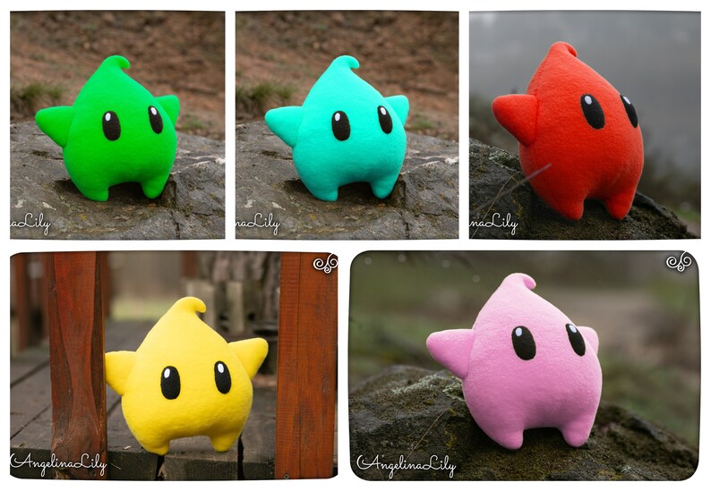 Luma Plushie Pink Soft Star 8 in and 5.5 In Handmade - Etsy