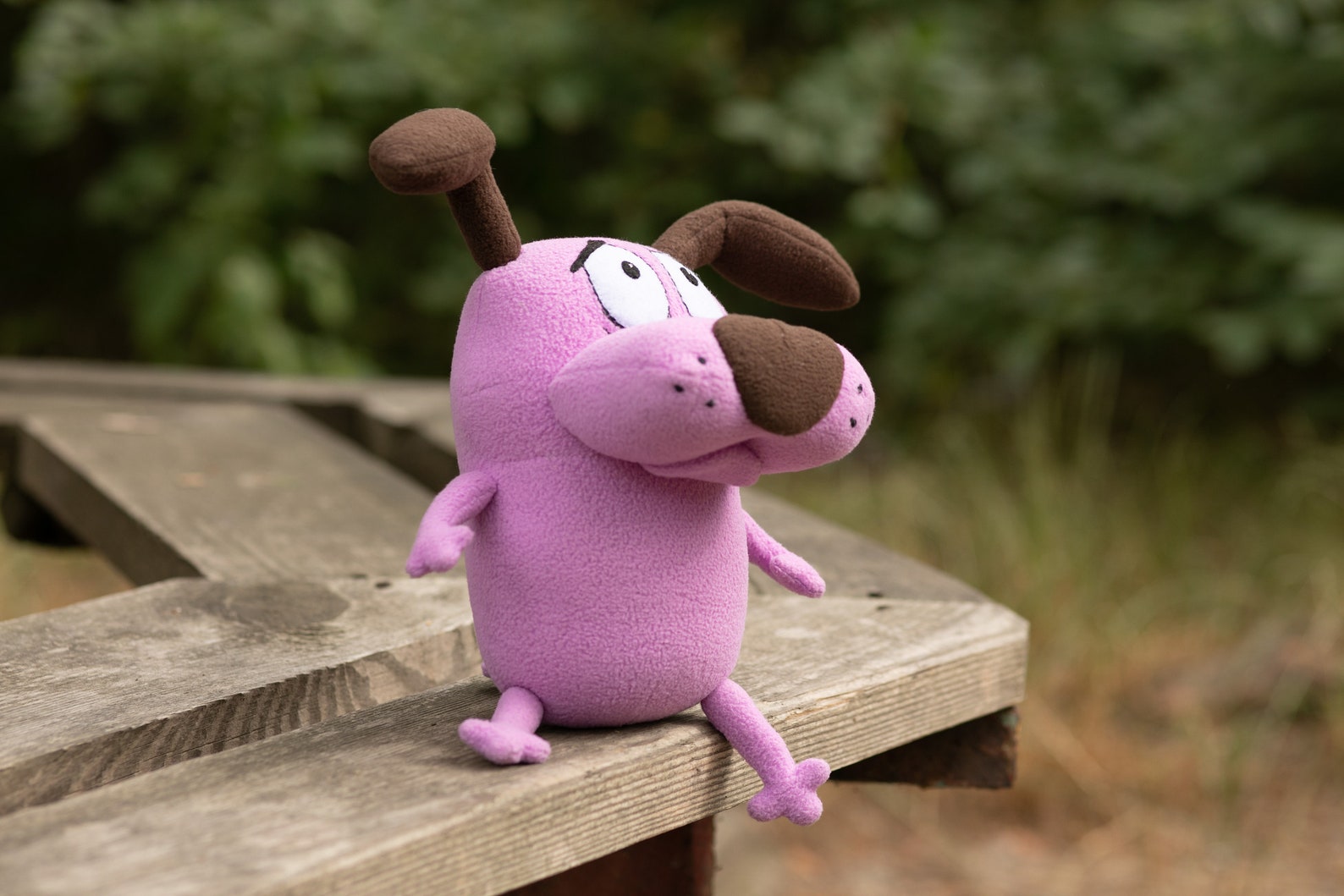 Courage the Cowardly Dog Courage Dog Handmade Stuffed Toy - Etsy