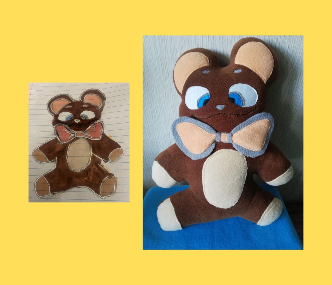 Plush From Kid's Drawing, Drawings Into Custom Stuffed Animals, Doll ...